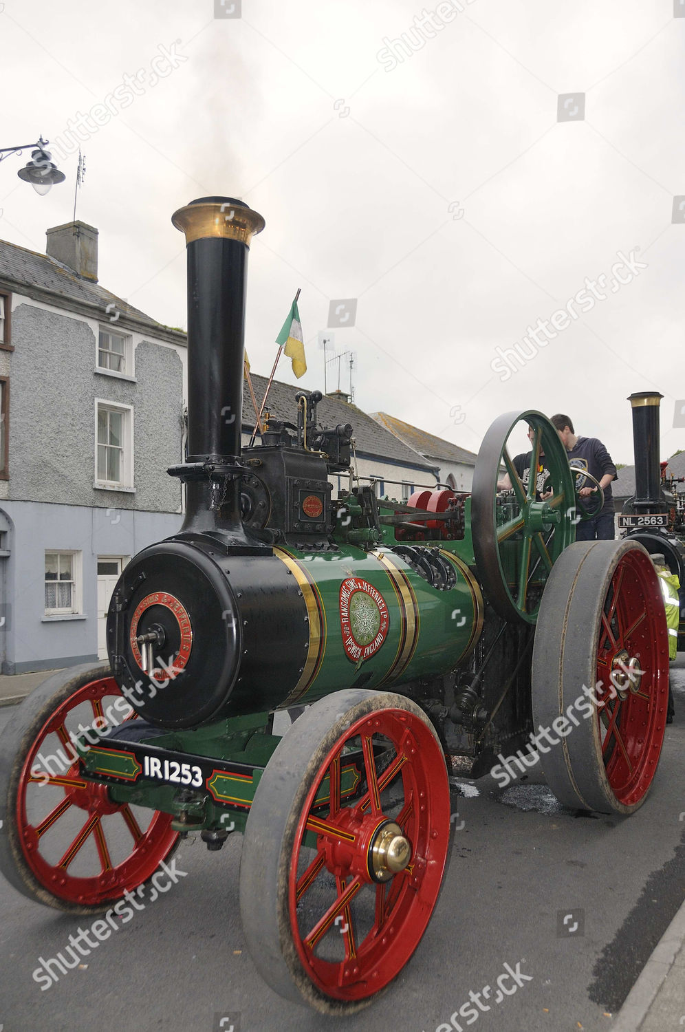 Steam Tractor Operation Road Locomotive Agricultural Editorial Stock ...
