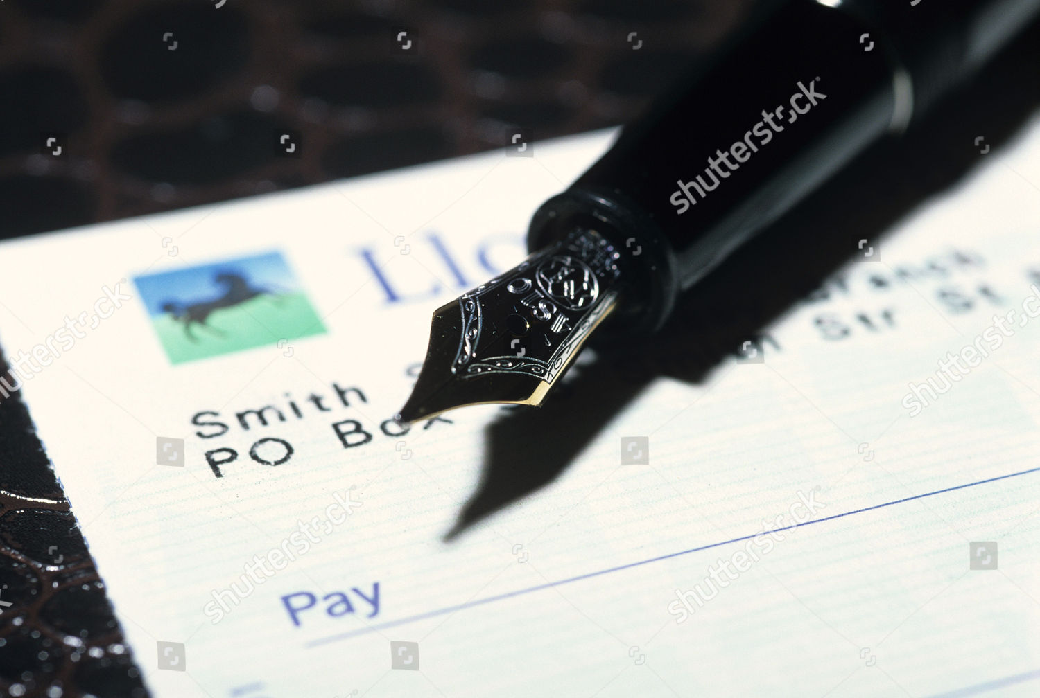 Fountain Pen Cheque Book Editorial Stock Photo - Stock Image | Shutterstock