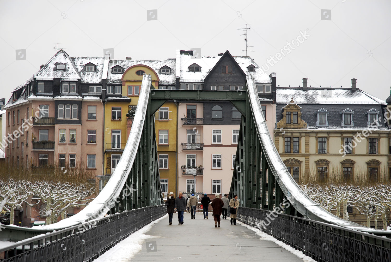 Eiserner Steg Iron Footbridge Leading Historic Editorial Stock Photo ...