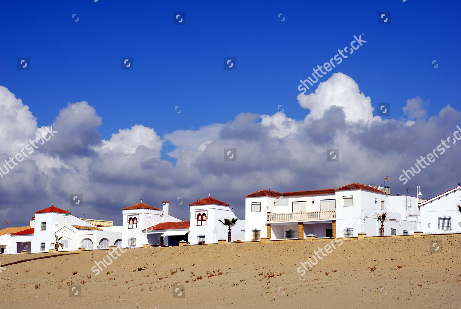Holiday Homes On Beach La Antilla Editorial Stock Photo - Stock Image ...