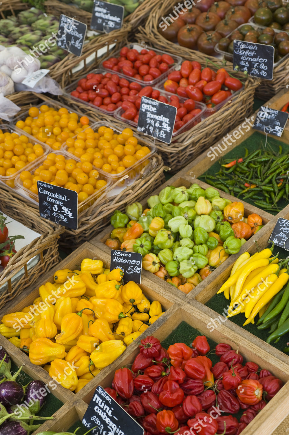 Fresh Vegetables Stall On Viktualienmarkt Food Editorial Stock Photo ...