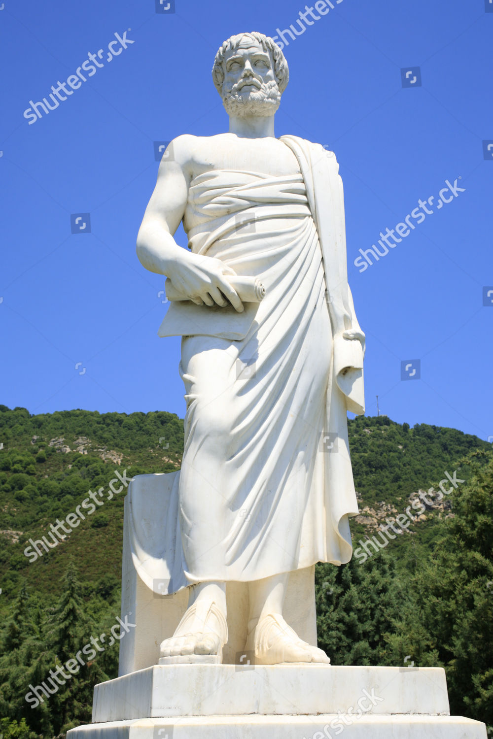 Aristotle Statue Stagira On Halkidiki Peninsula Editorial Stock Photo ...
