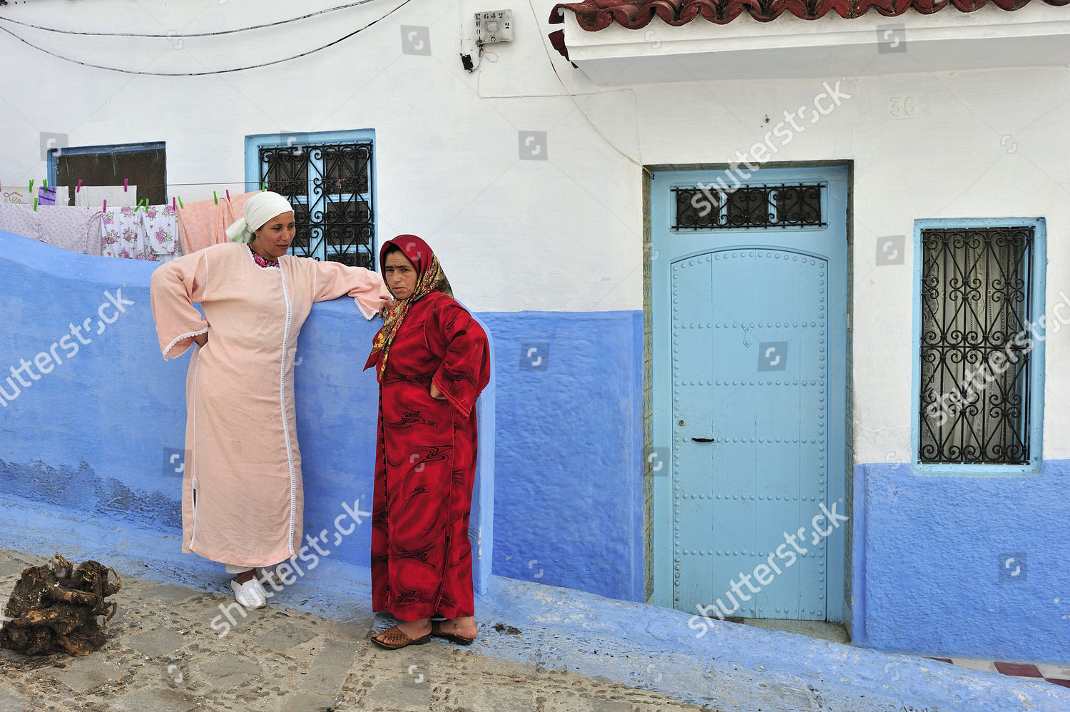 Two Women Wearing Traditional Dress Djelabba Editorial Stock Photo ...
