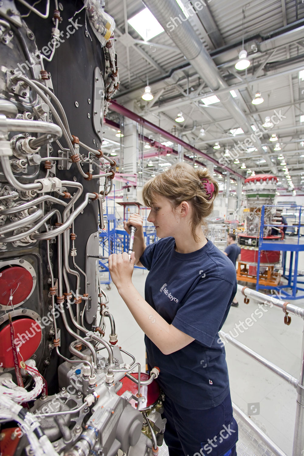 Rollsroyce Aircraft Engine Production Final Assembly Editorial Stock ...