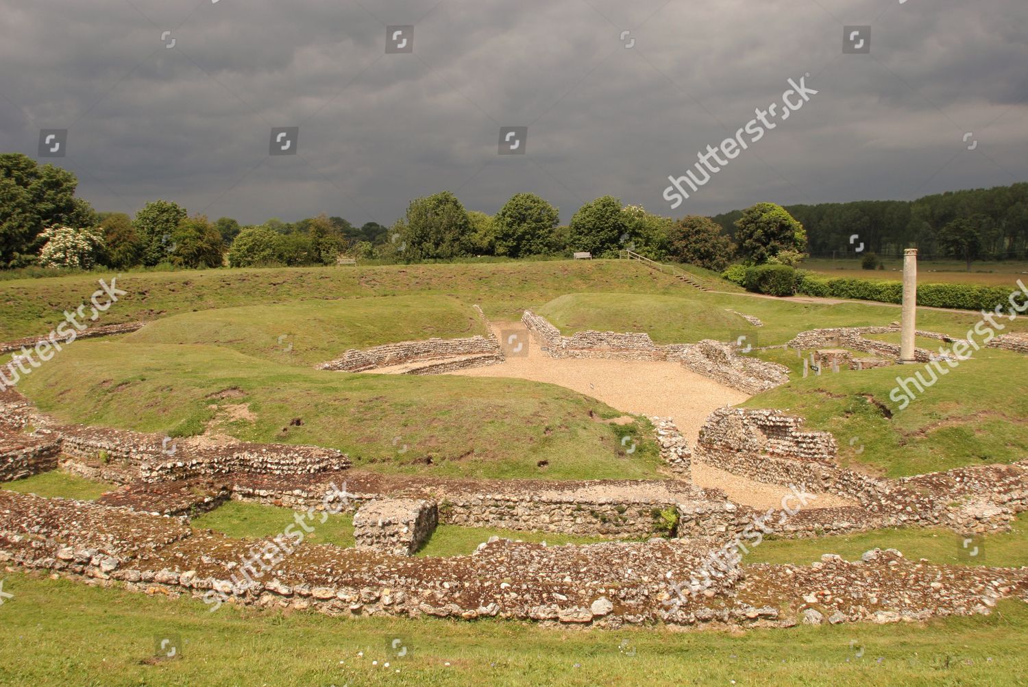 Remains Roman Theatre Verulamium Which Originally Editorial Stock Photo ...