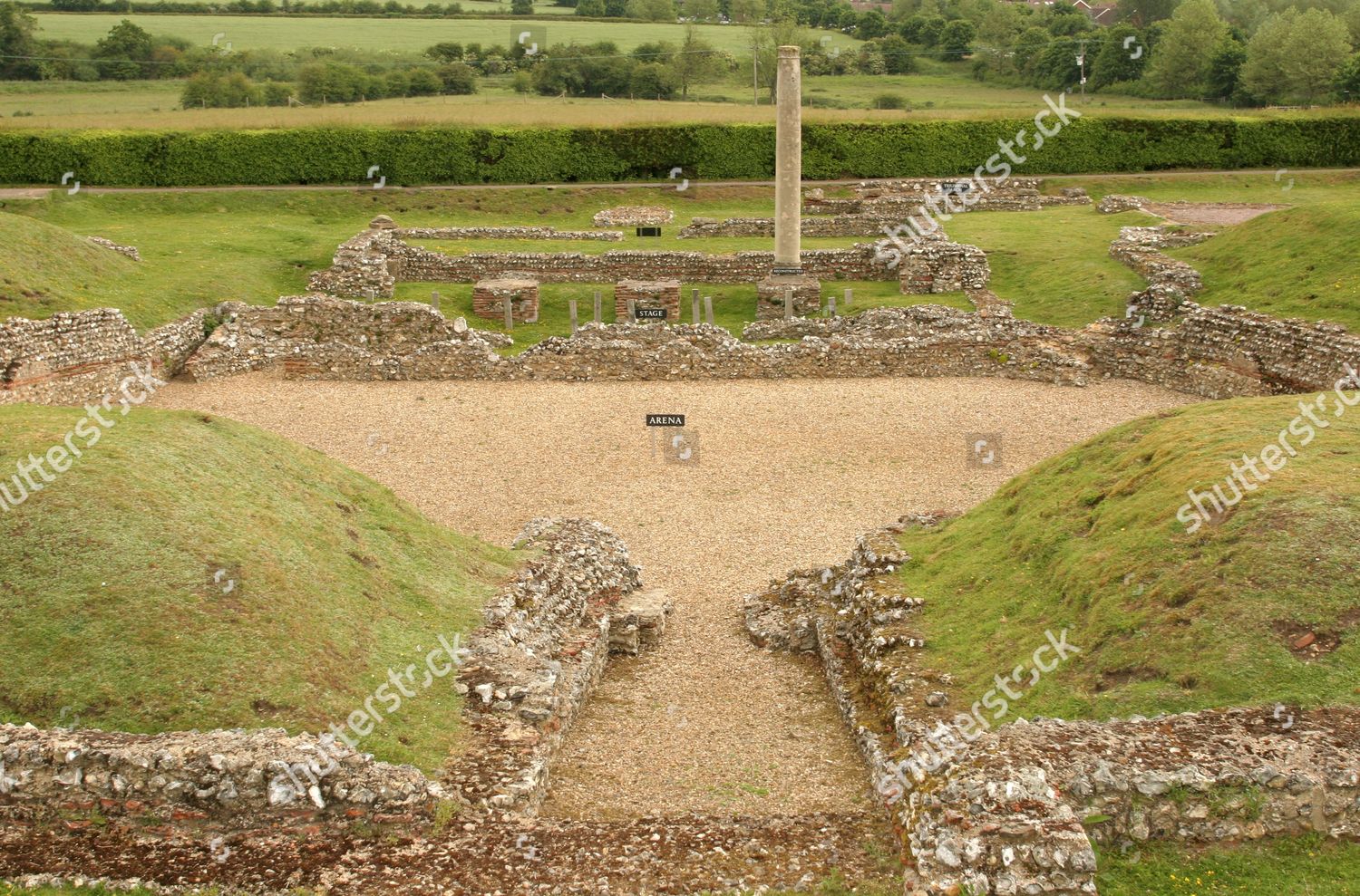Remains Roman Theatre Verulamium Which Originally Editorial Stock Photo ...
