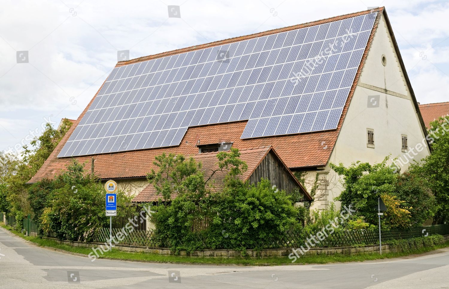 Solar Panels On Farm Building Voggendorf Editorial Stock Photo - Stock ...