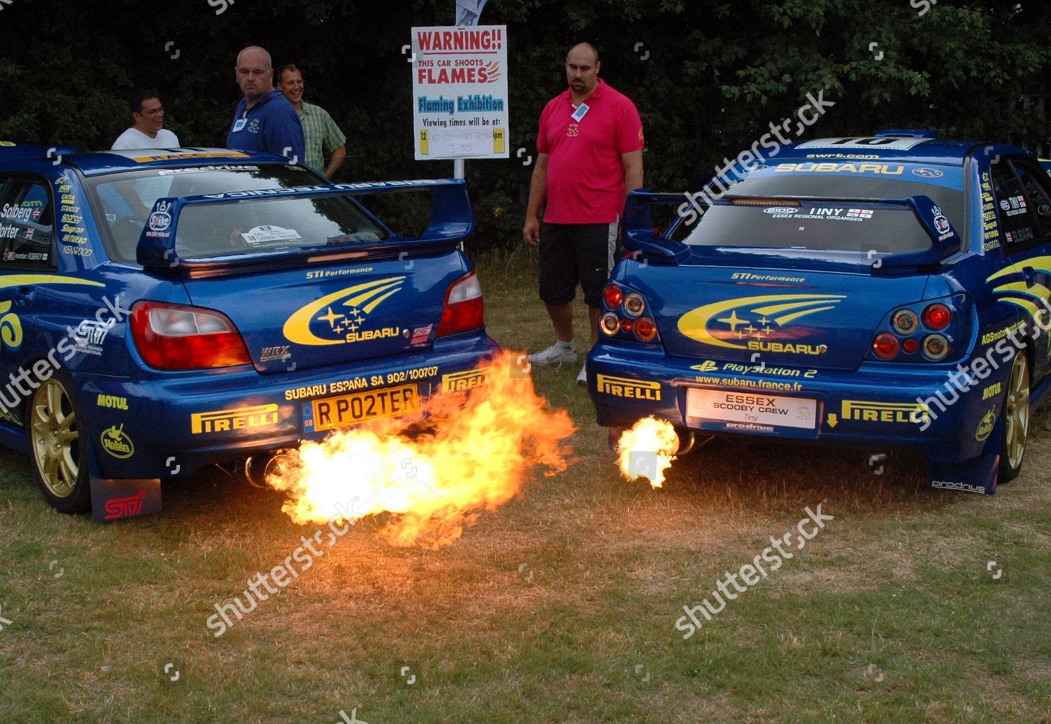 Subaru Impreza Cars Shooting Flames Exhaust Editorial Stock Photo ...