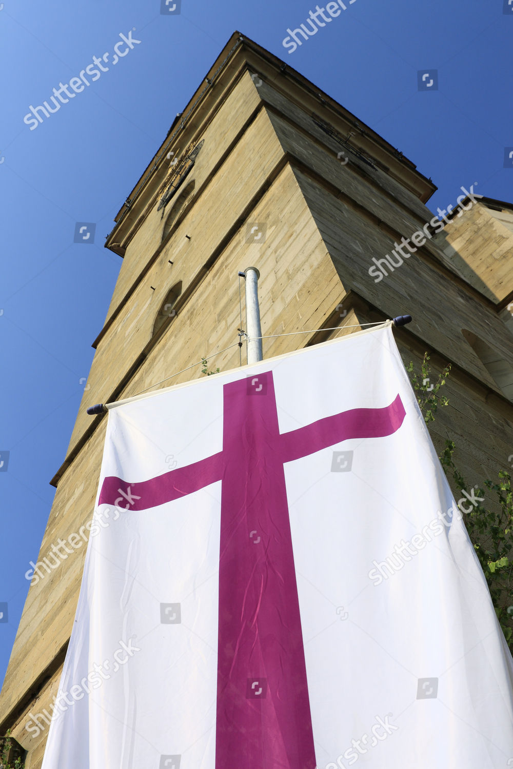 Protestant Church Flag On Market Place Editorial Stock Photo - Stock ...
