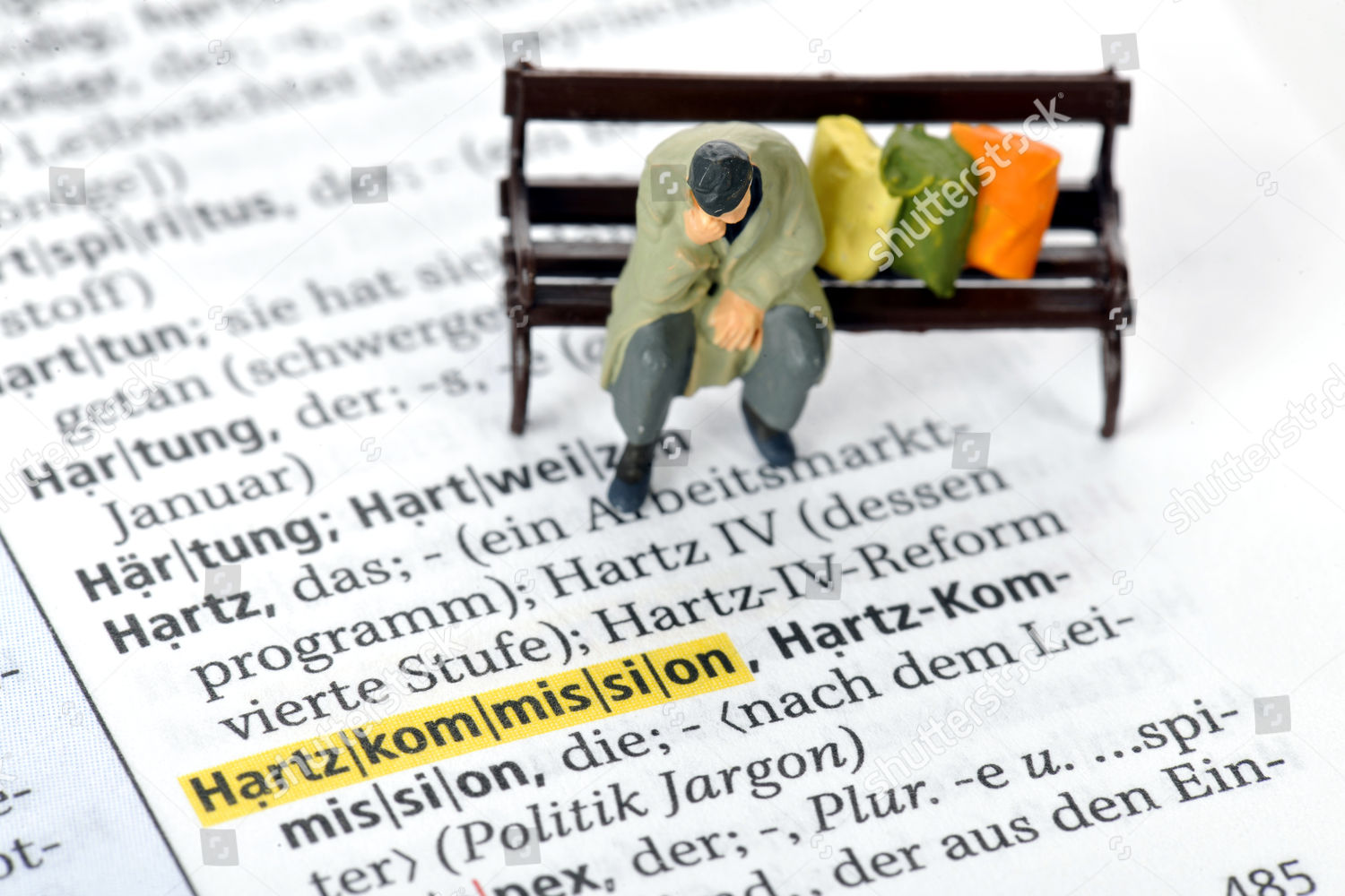 Figure Homeless Park Bench Dictionary Entry Editorial Stock Photo ...