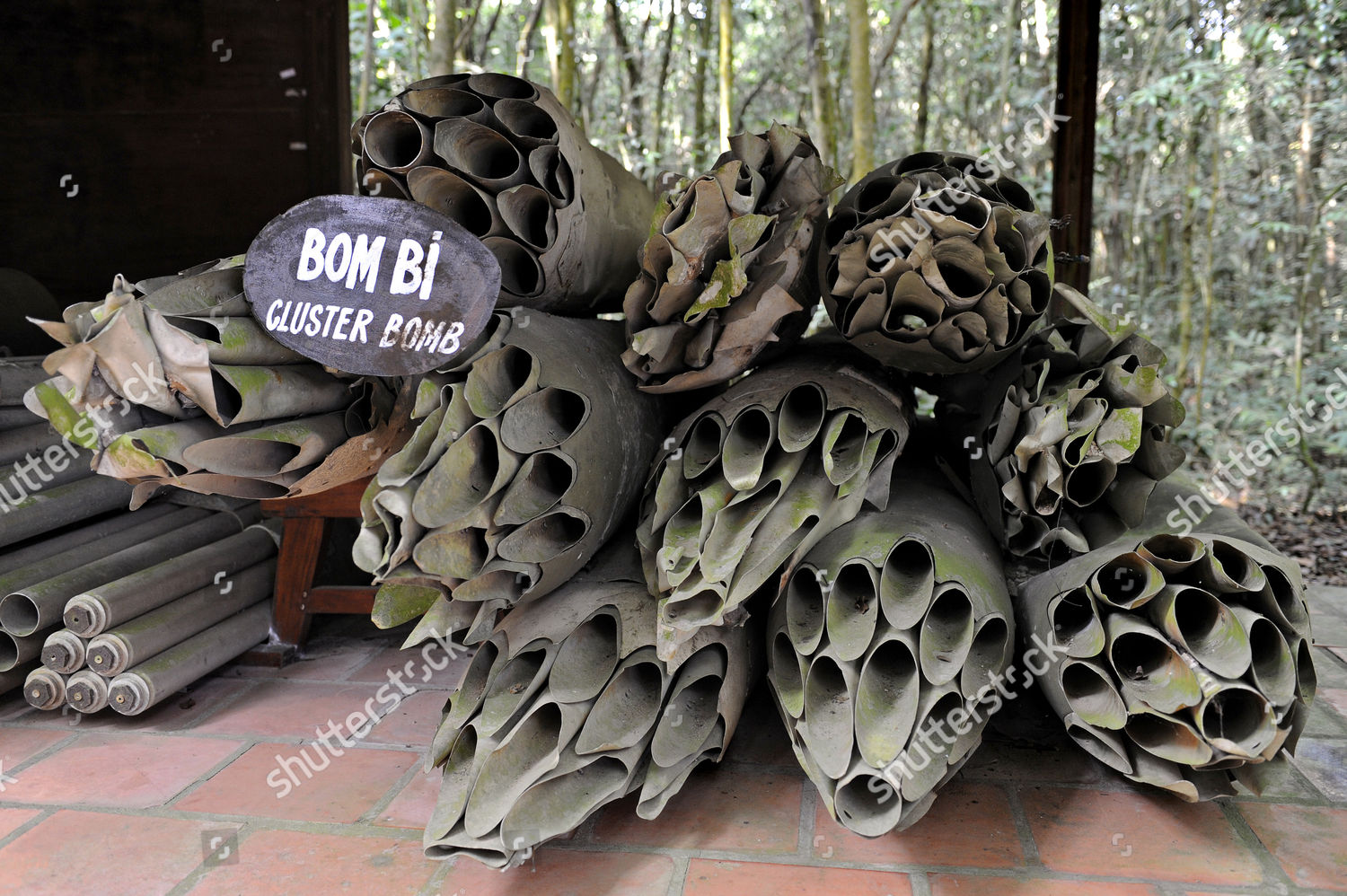 American Cluster Bombs Vietnam War Openair Editorial Stock Photo ...