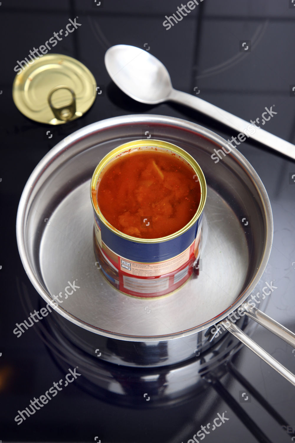 Reheating Instant Meal Tin Can Water Editorial Stock Photo - Stock ...