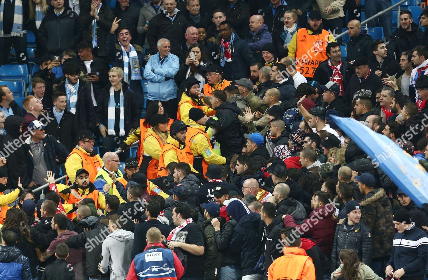 Fans Have Be Separated During Uefa Editorial Stock Photo - Stock Image ...