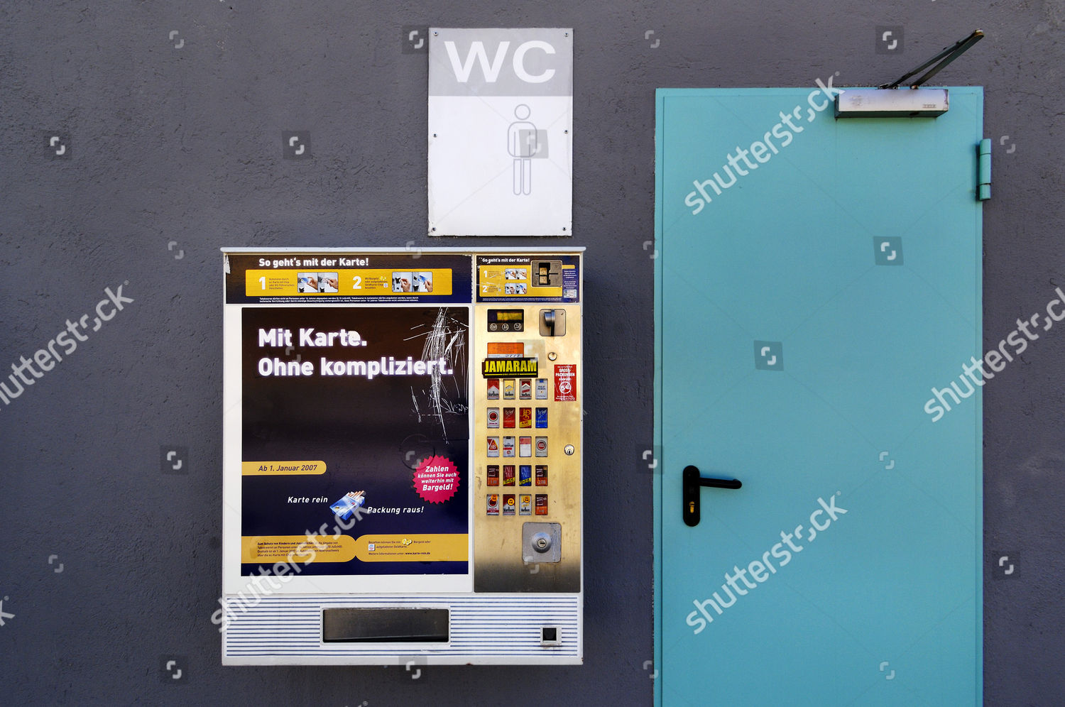 Cigarette Vending Machine Outside Public Toilet Editorial Stock Photo ...
