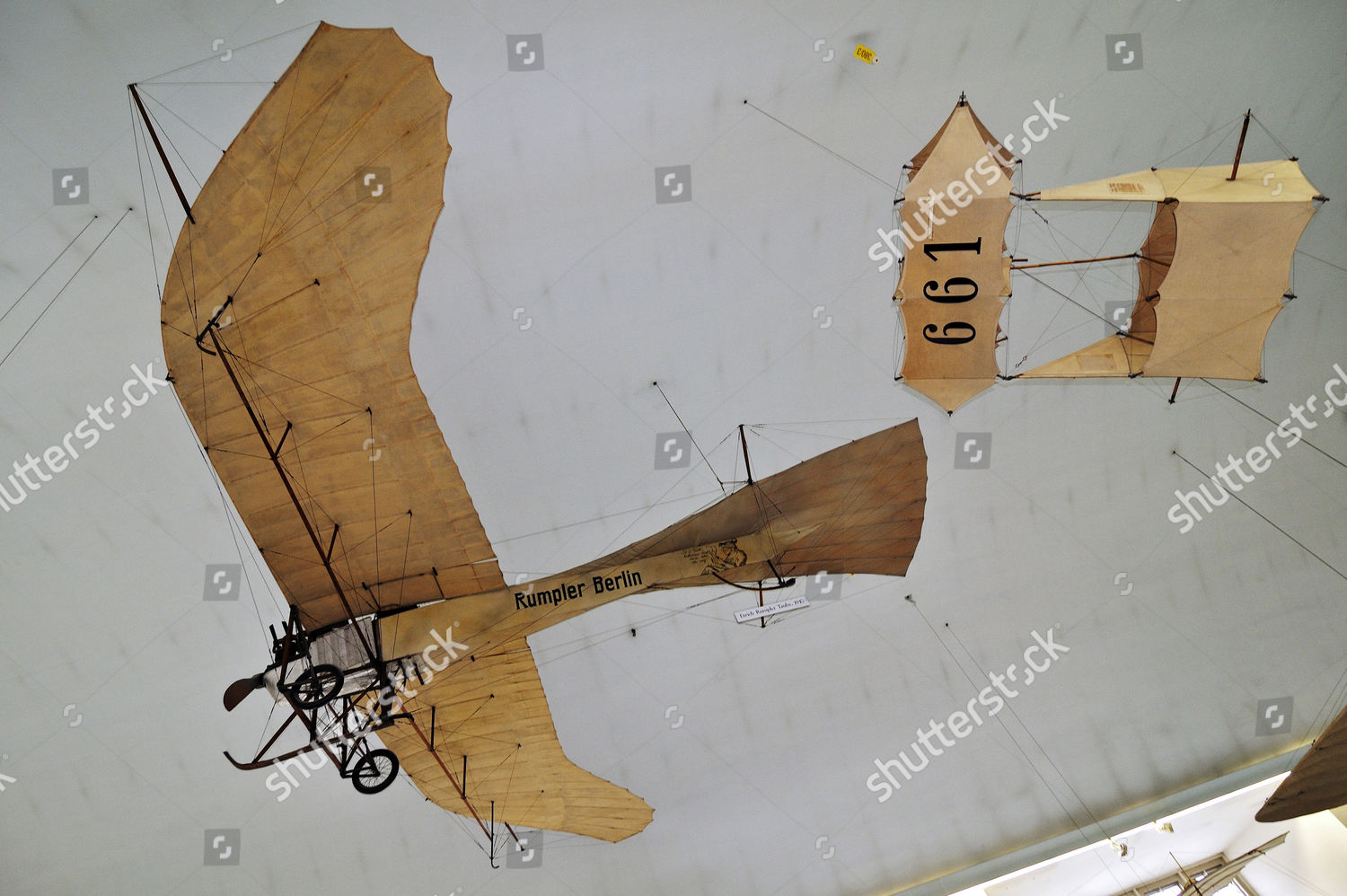 Etrich Rumpler Taube Plane 1910 Deutsches Editorial Stock Photo - Stock ...