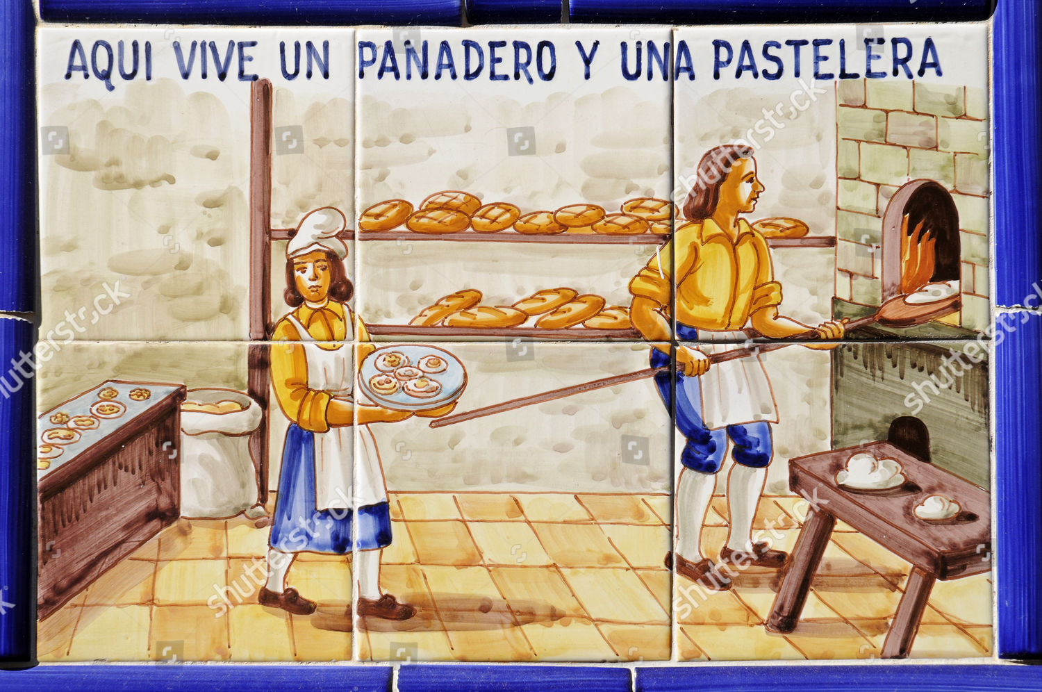 Bakery Pastry Shop Spanish Tiles Gata Editorial Stock Photo - Stock ...