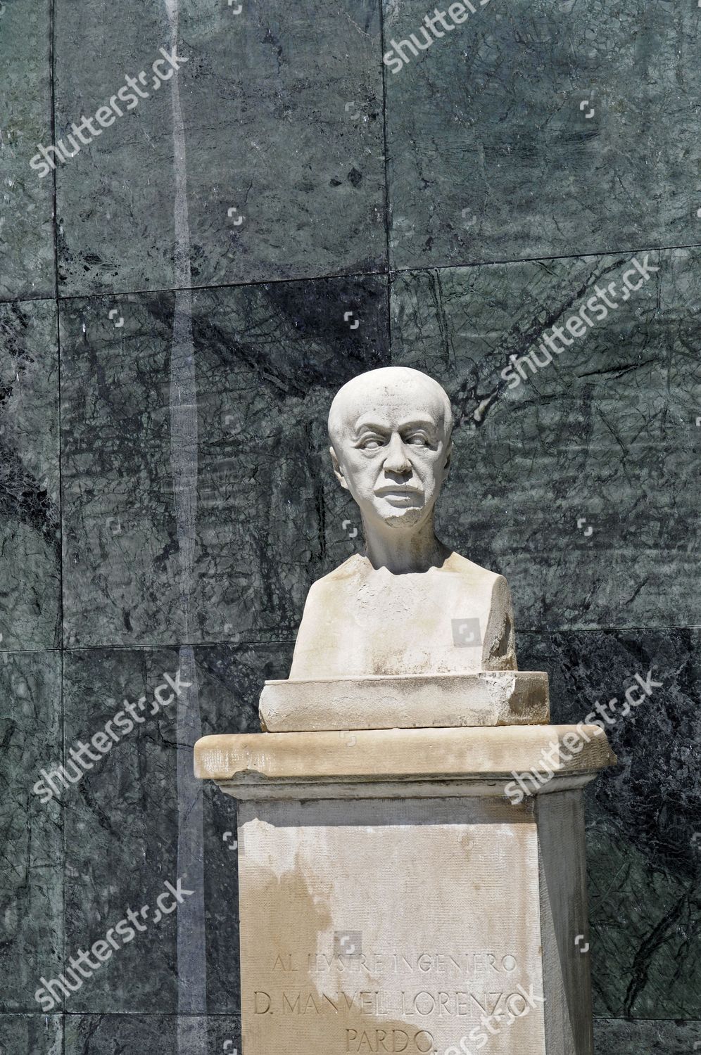 Bust Memorial Manuel Lorenzo Pardo Founder Editorial Stock Photo ...