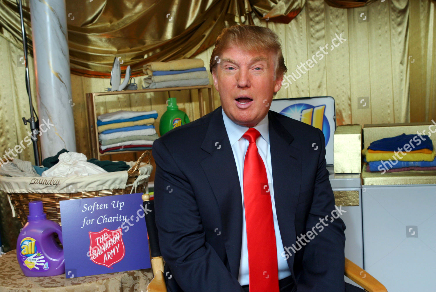 Donald Trump Gives Press Conference Laundry Editorial Stock Photo ...