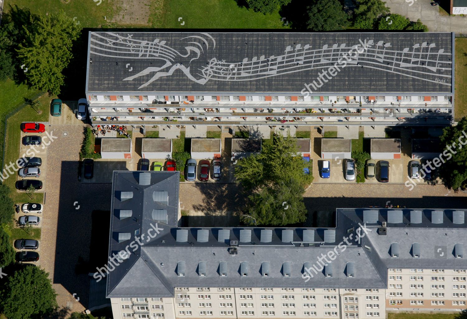 Aerial View Flat Roof Notes On Editorial Stock Photo - Stock Image ...