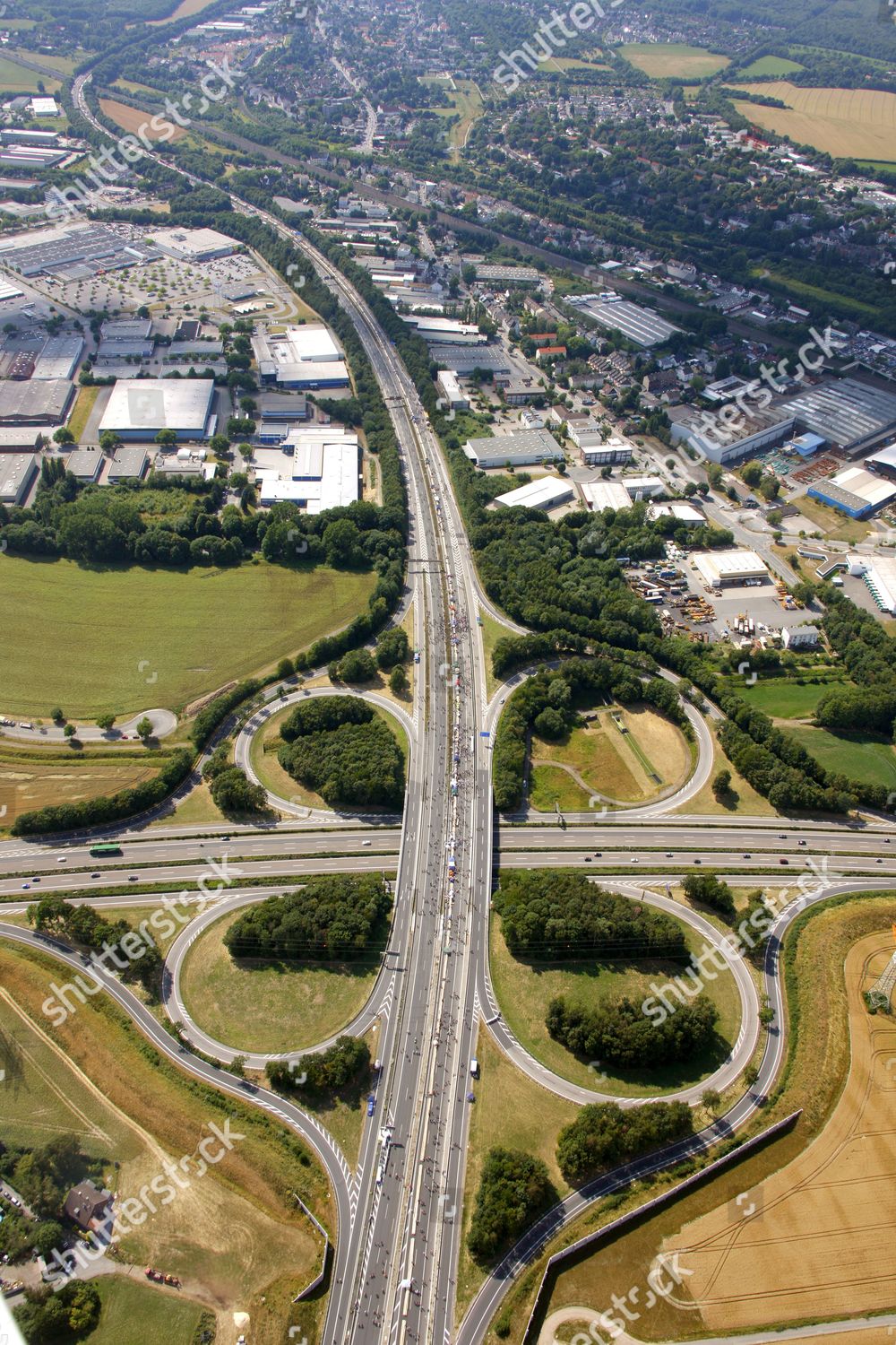 Aerial View A40 A45 Highway Junction Editorial Stock Photo - Stock ...