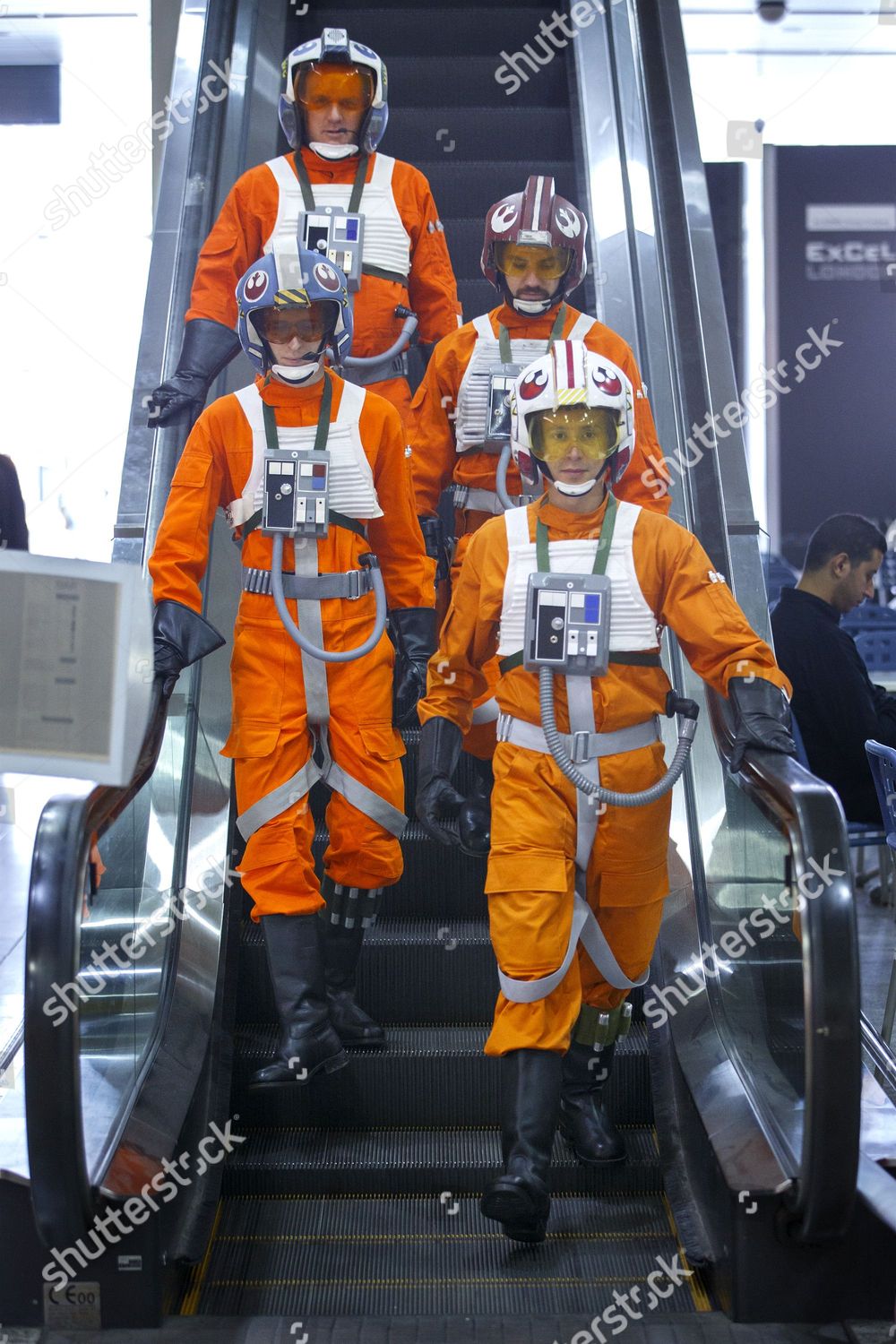 Cosplayers Dressed Rebel Alliance Pilots Star Editorial Stock Photo ...