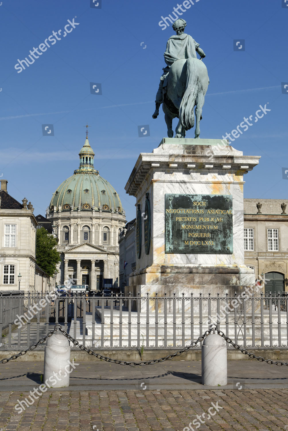 Monument King Christian Frederiks Church Marmorkirken Editorial Stock ...