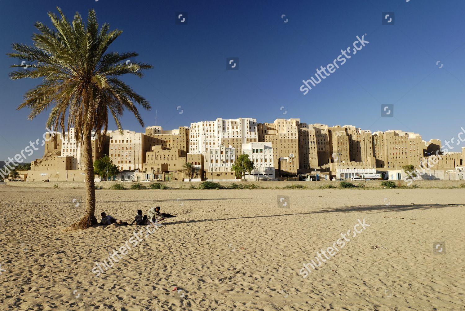 View Towards Historic City Centre Shibam Editorial Stock Photo - Stock ...