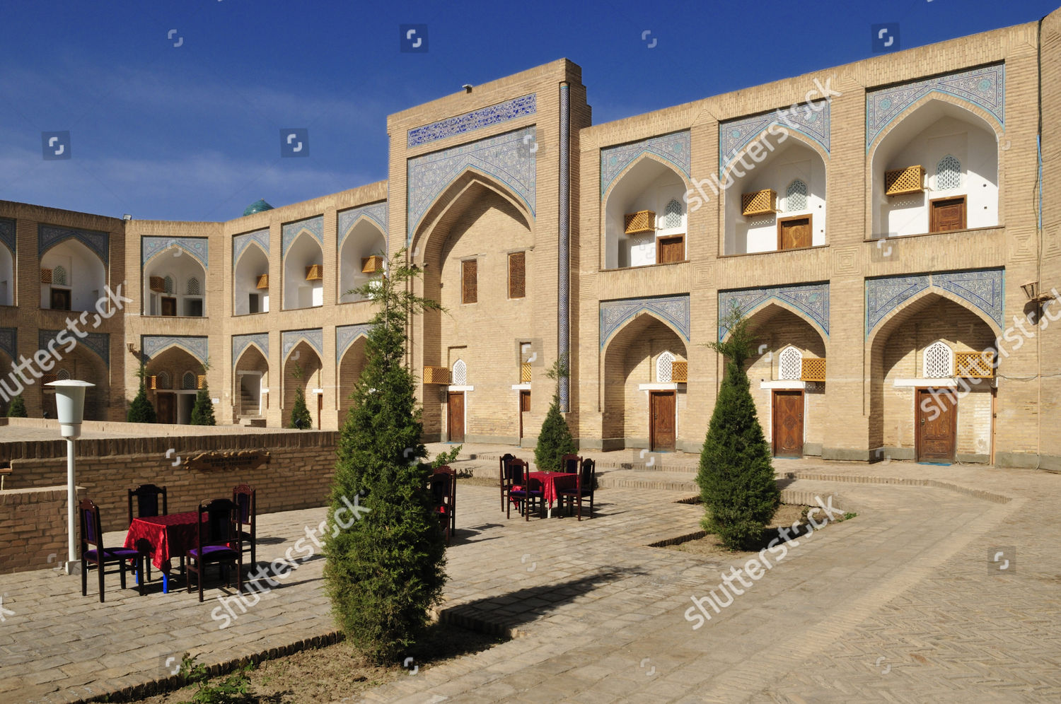 Courtyard Muhammad Aminkhan Madrassah Hotel Khiva Editorial Stock Photo ...