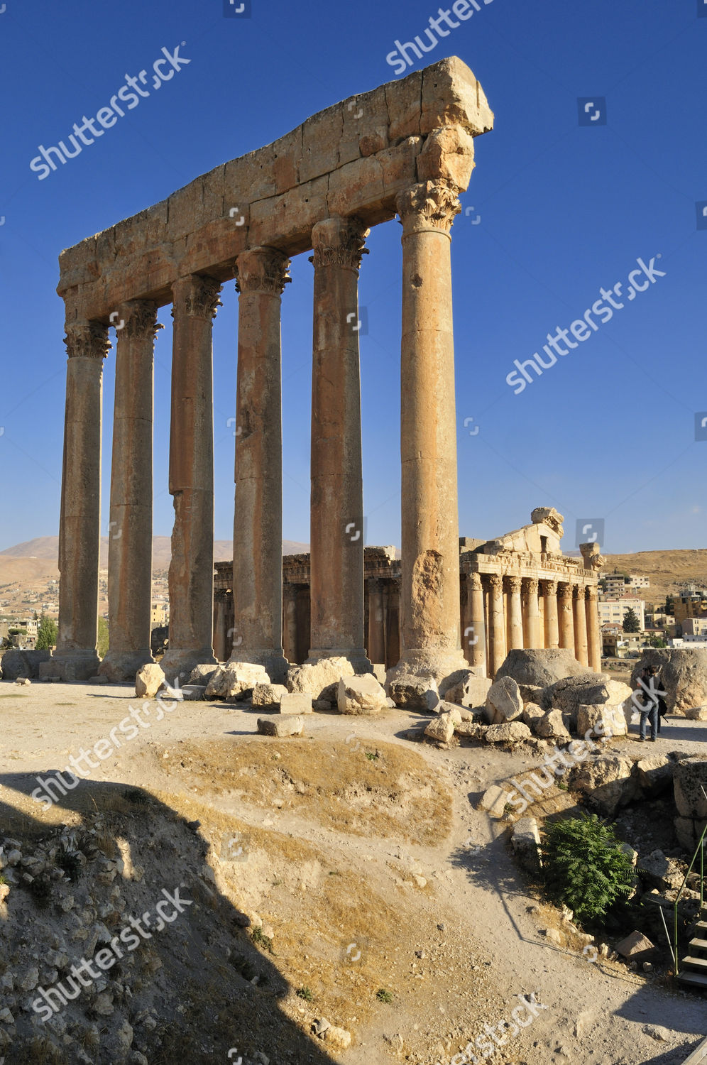 Antique Jupiter Temple Ruin Archeological Site Editorial Stock Photo ...