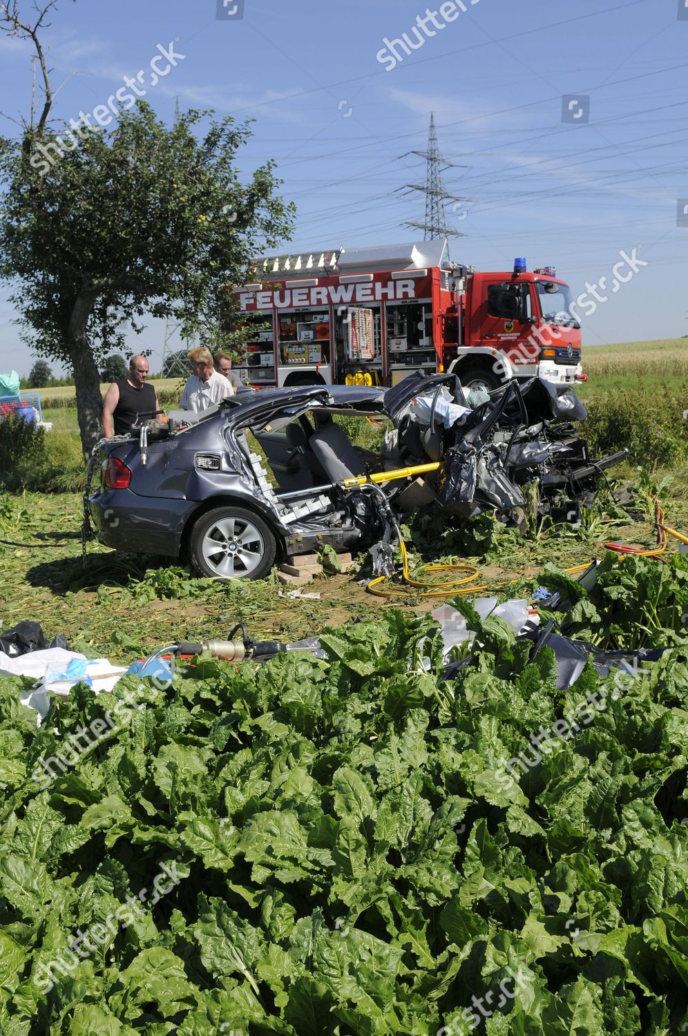 Completely Smashed Wreck 3 Series Bmw Editorial Stock Photo - Stock ...
