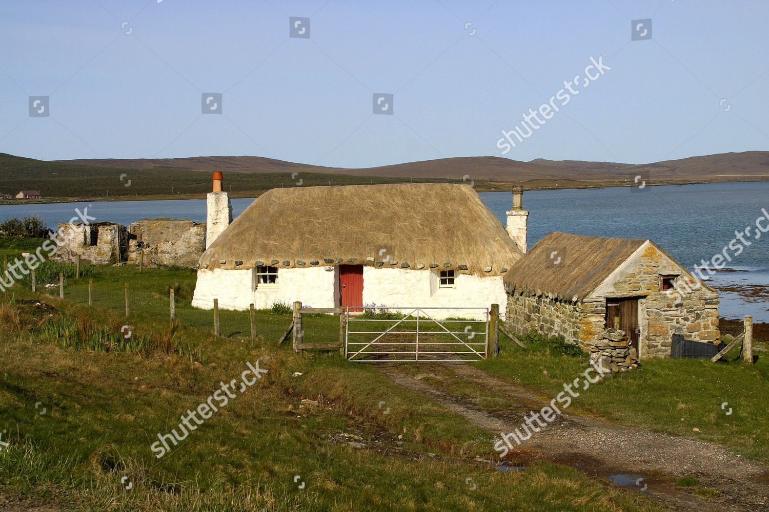 Scotland Crofts Croft Cottage North Uist Editorial Stock Photo - Stock ...