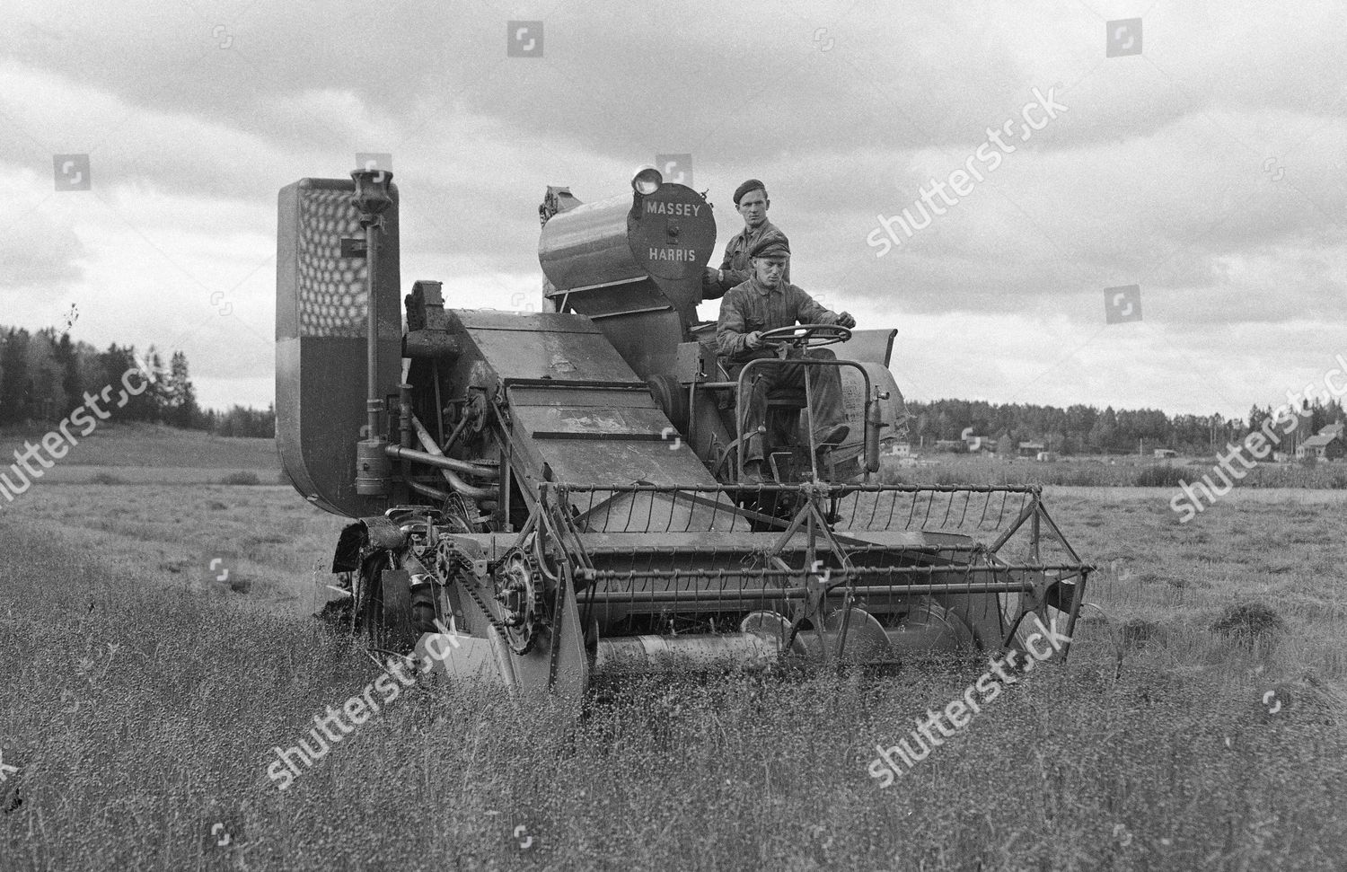 Massey Harris Harvester 1954 Editorial Stock Photo - Stock Image ...