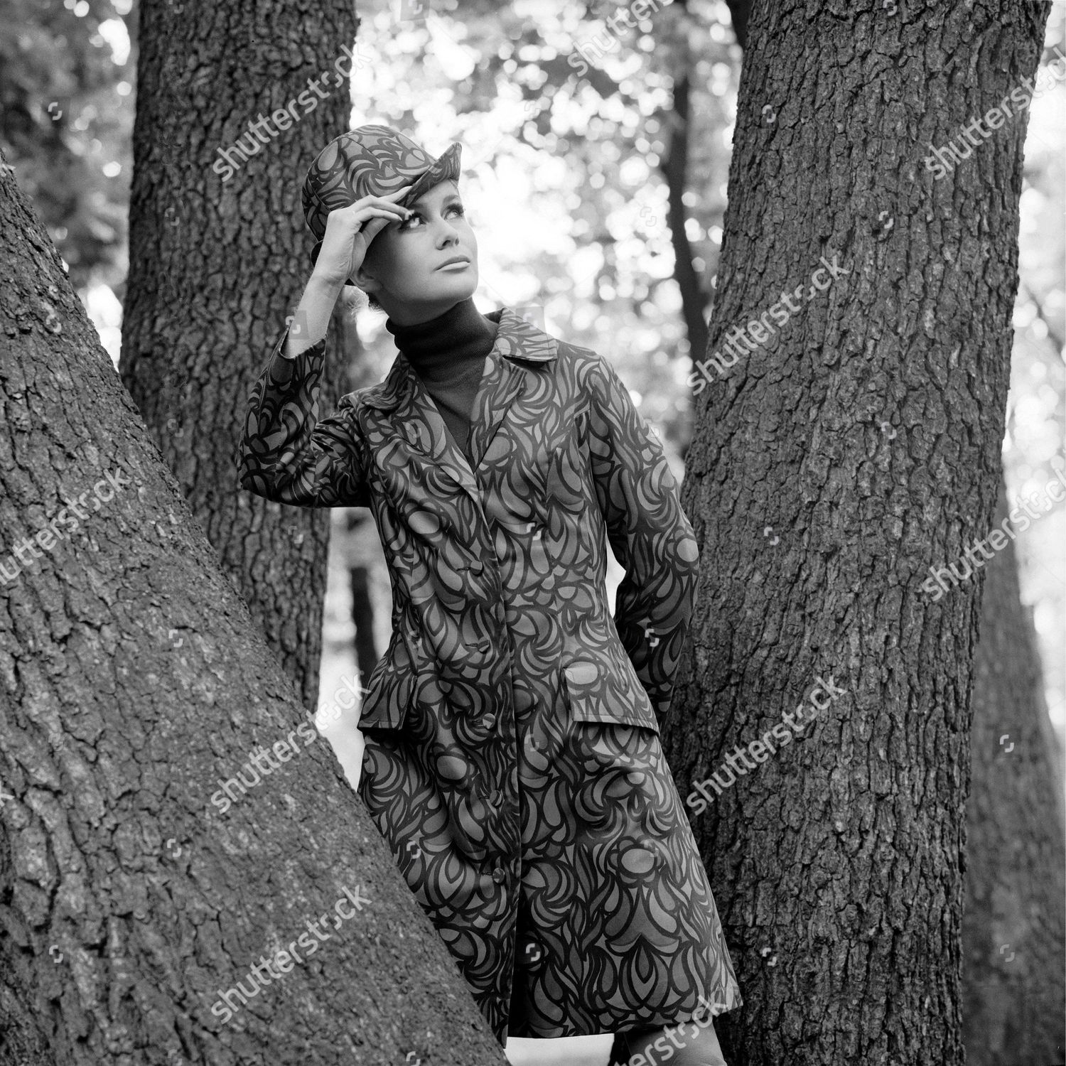 Finnish Model Pirkko Heikkilalla Shows Coat Editorial Stock Photo ...