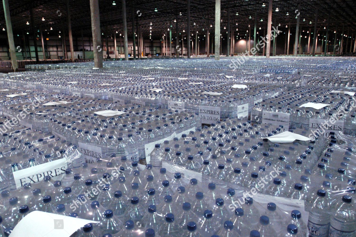 Bottled Water Stored Fema Palmetto Regional Editorial Stock Photo ...