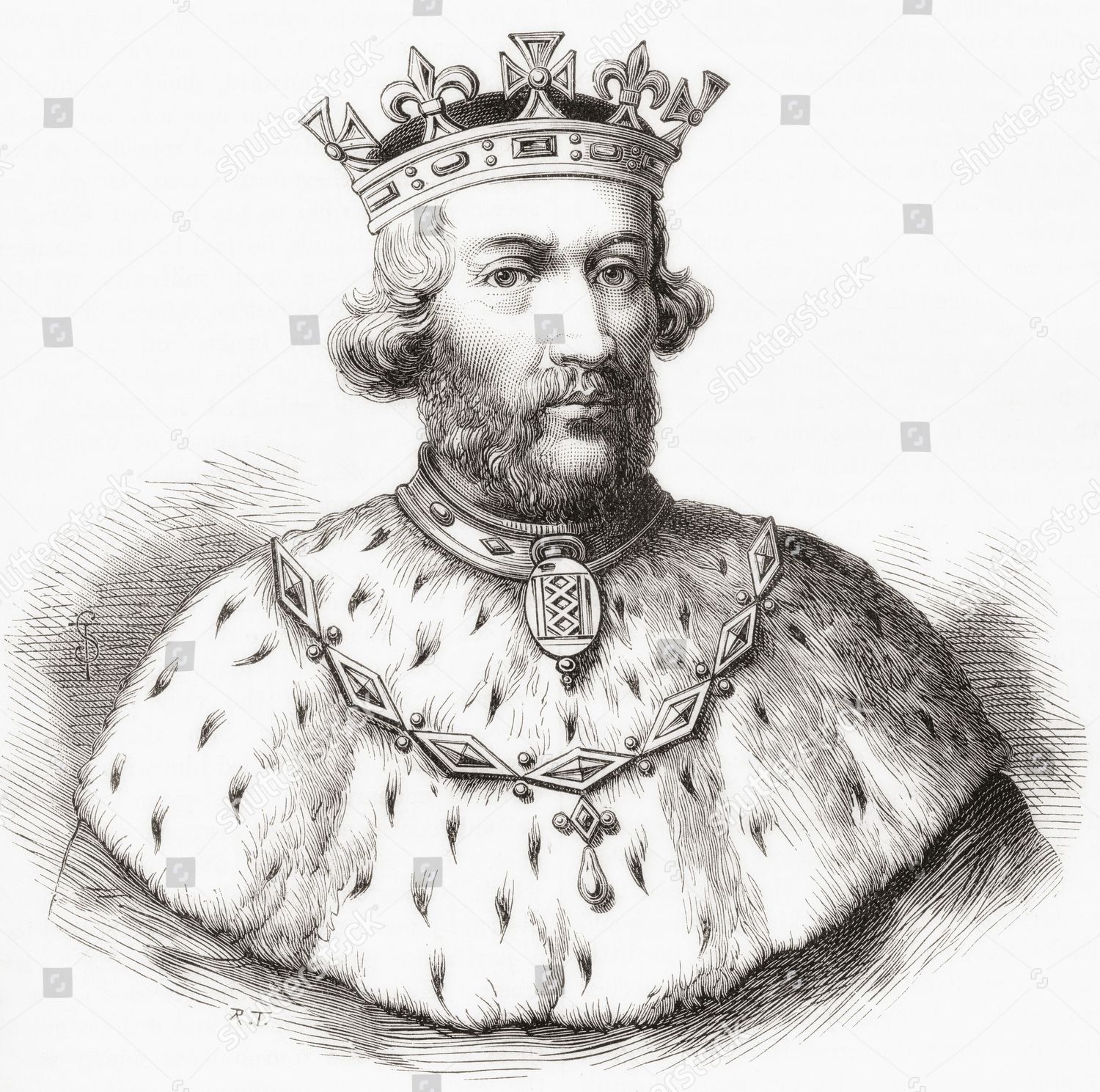 Edward Ii 1284 1327 Aka Edward Editorial Stock Photo - Stock Image ...
