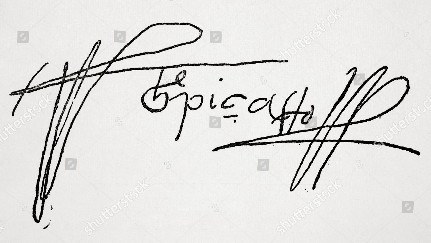 Signature Gonzalo Pizarro Y Alonso 1510 Editorial Stock Photo - Stock ...
