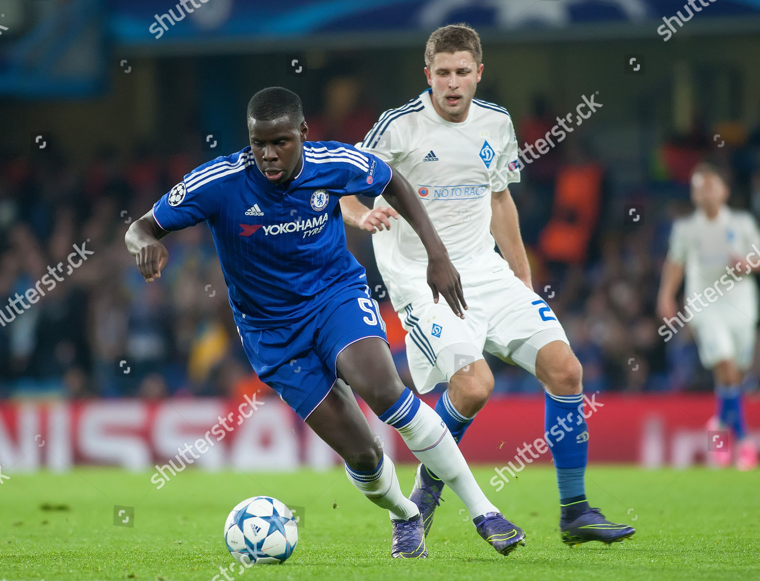 Kurt Zouma Chelsea On Ball Uefa Editorial Stock Photo - Stock Image ...