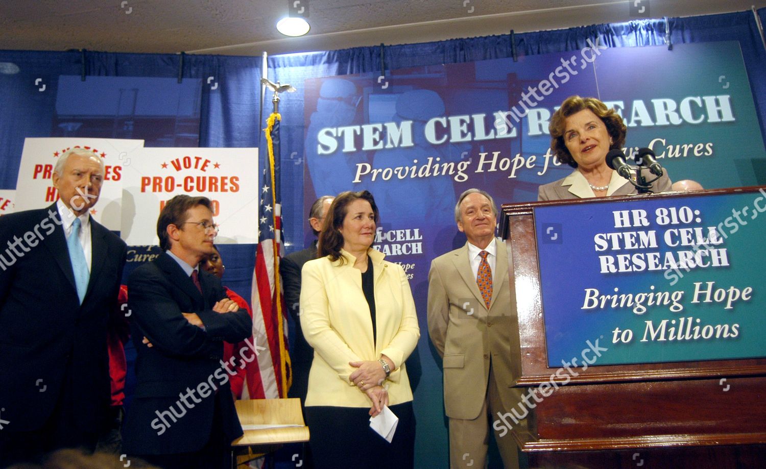 Orrin Hatch Michael J Fox Diana Editorial Stock Photo - Stock Image ...