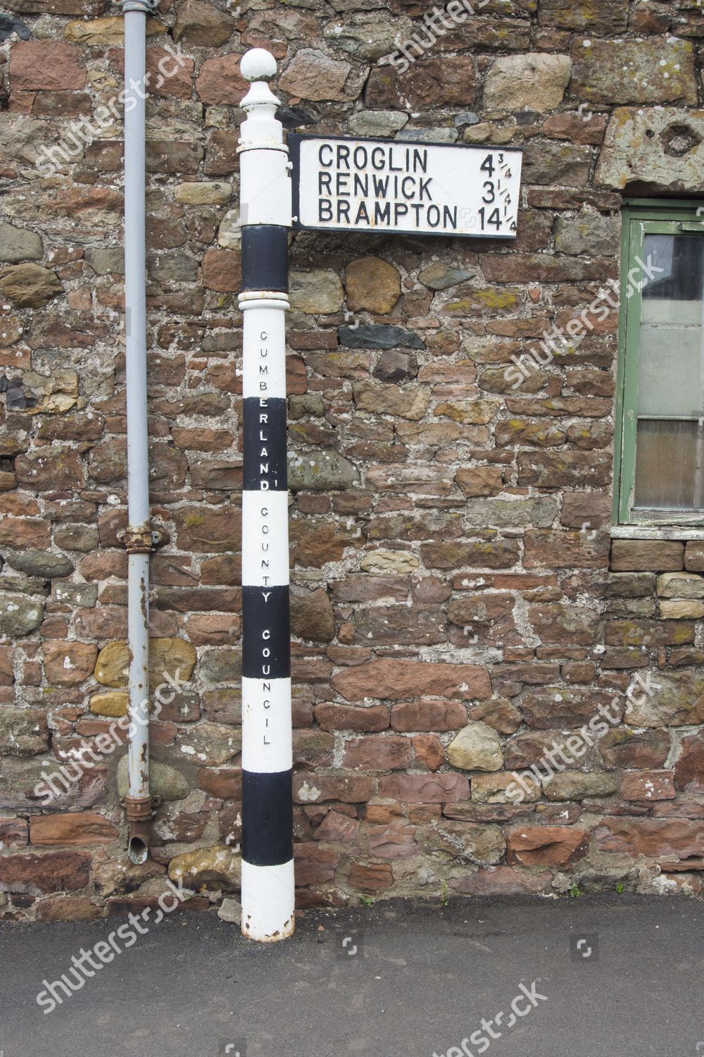 Old Cumberland County Council Road Sign Editorial Stock Photo - Stock ...