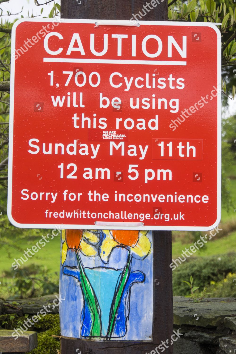 Road Sign About Fred Whitton Challenge Editorial Stock Photo - Stock ...