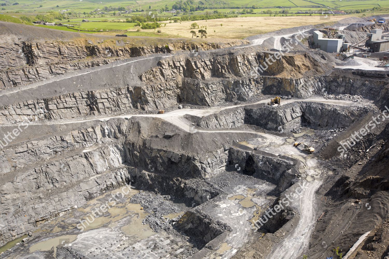 Dry Rigg Quarry Helwith Bridge Yorkshire Editorial Stock Photo - Stock ...