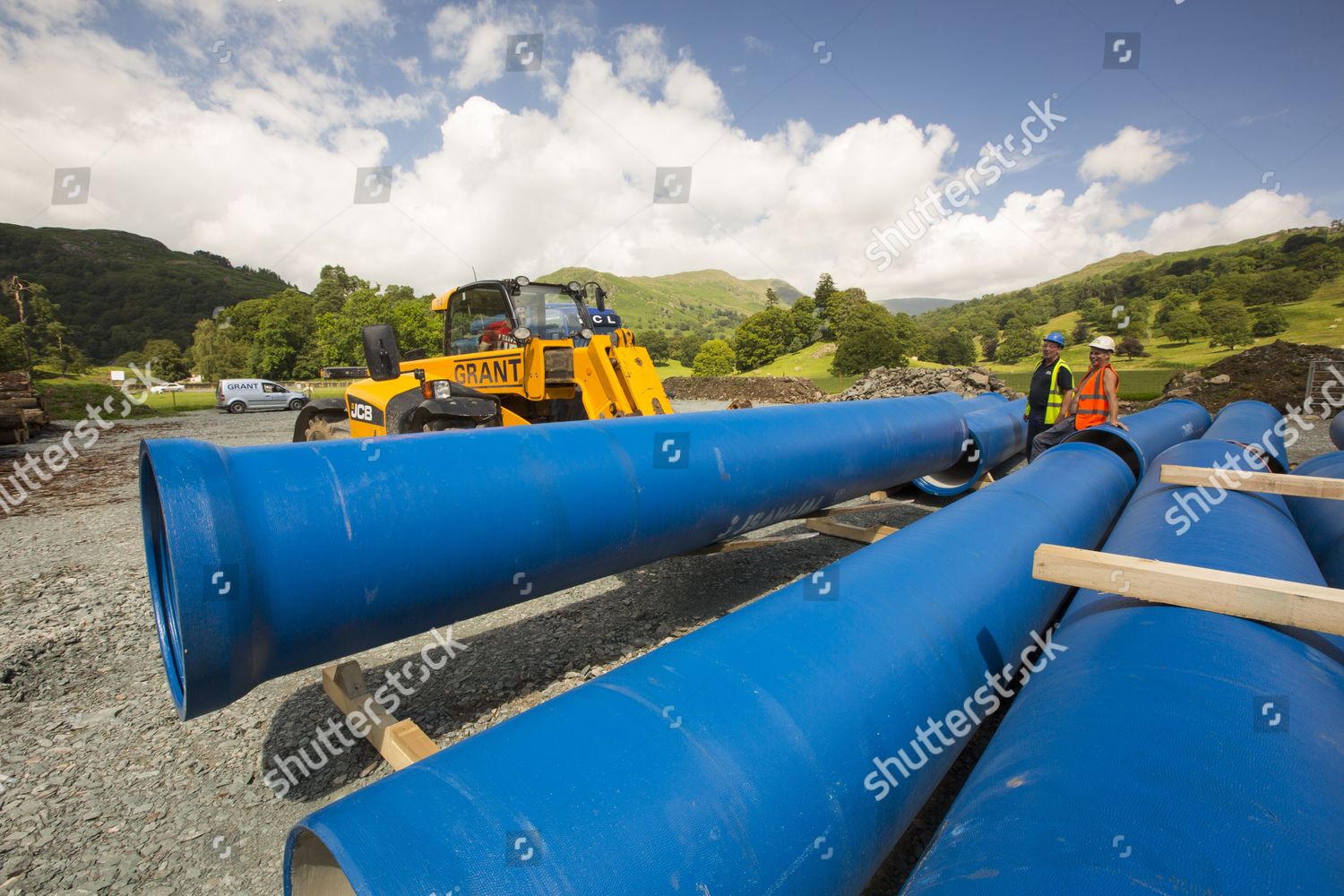 Lorry Delivering Hydro Pipes New Rydal Editorial Stock Photo - Stock ...