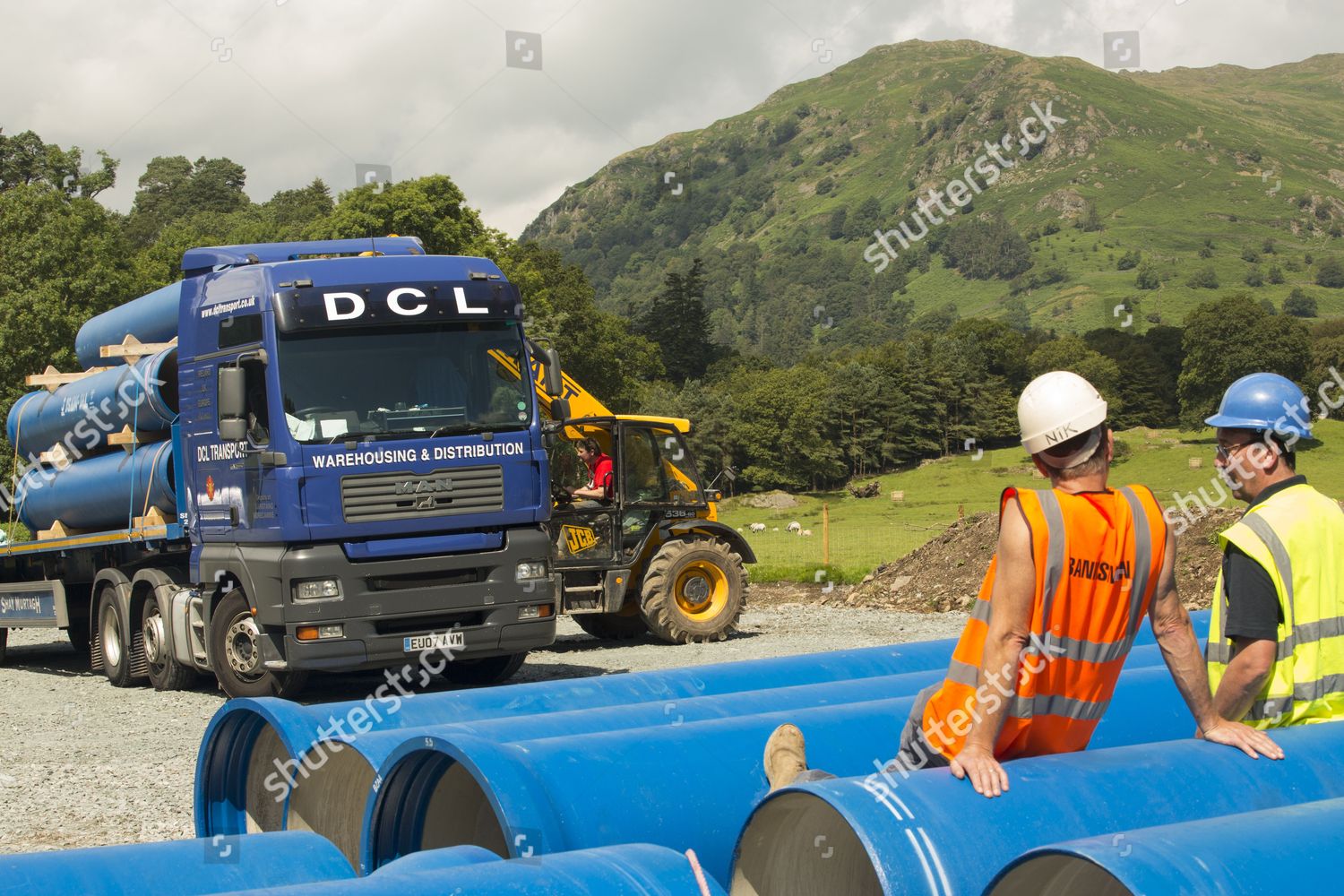 Lorry Delivering Hydro Pipes New Rydal Editorial Stock Photo - Stock ...