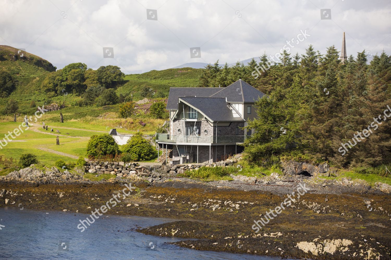 Sea Front Property On Island Kerrera Editorial Stock Photo - Stock ...