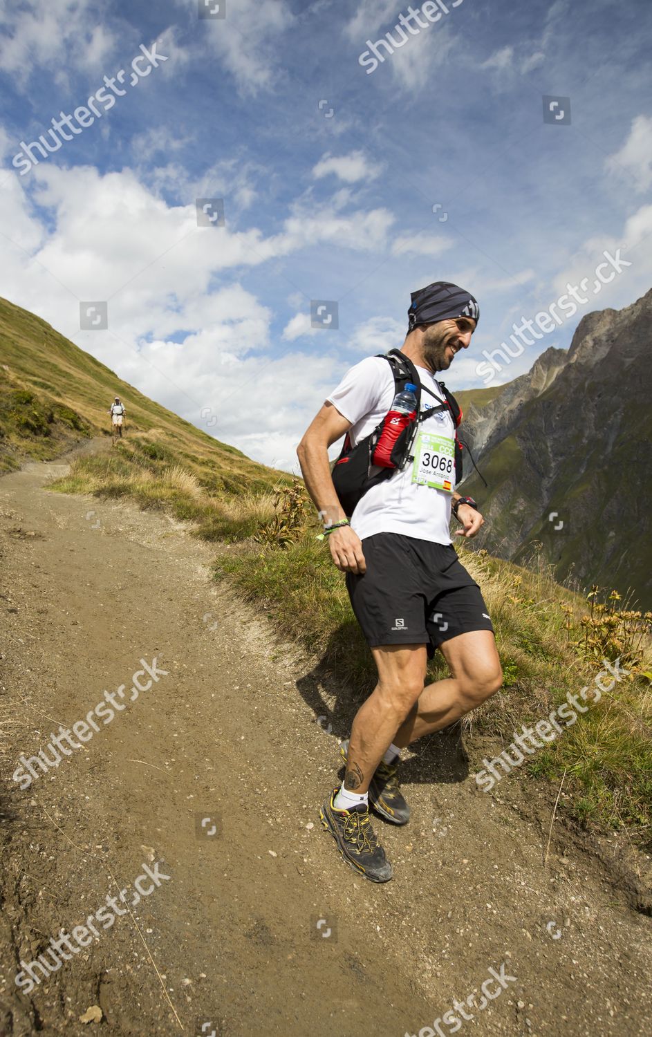 Mountain Racers Undertaking Ultra Tour Du Editorial Stock Photo - Stock ...