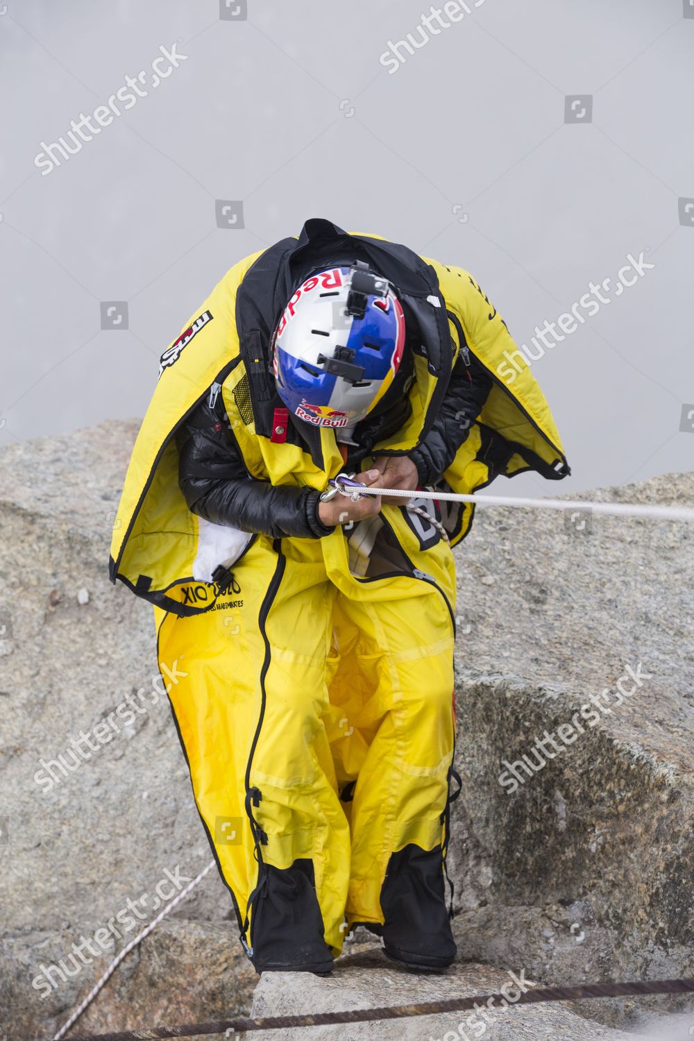 Base Jumpers Wearing Wing Suites Prepare Editorial Stock Photo - Stock ...