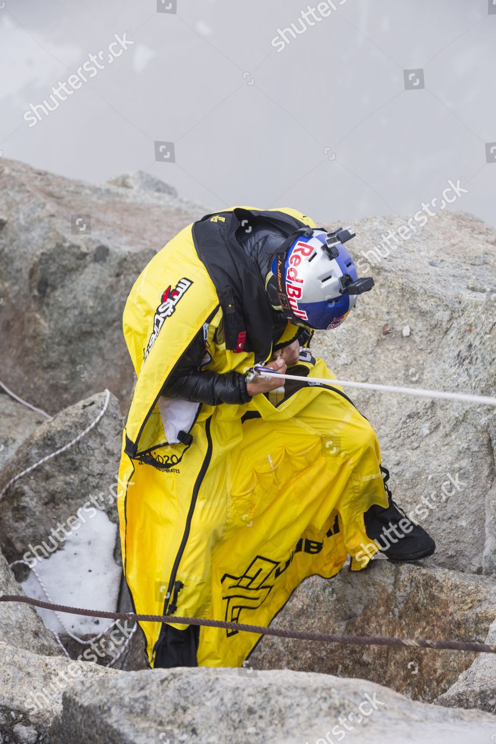 Base Jumpers Wearing Wing Suites Prepare Editorial Stock Photo - Stock ...