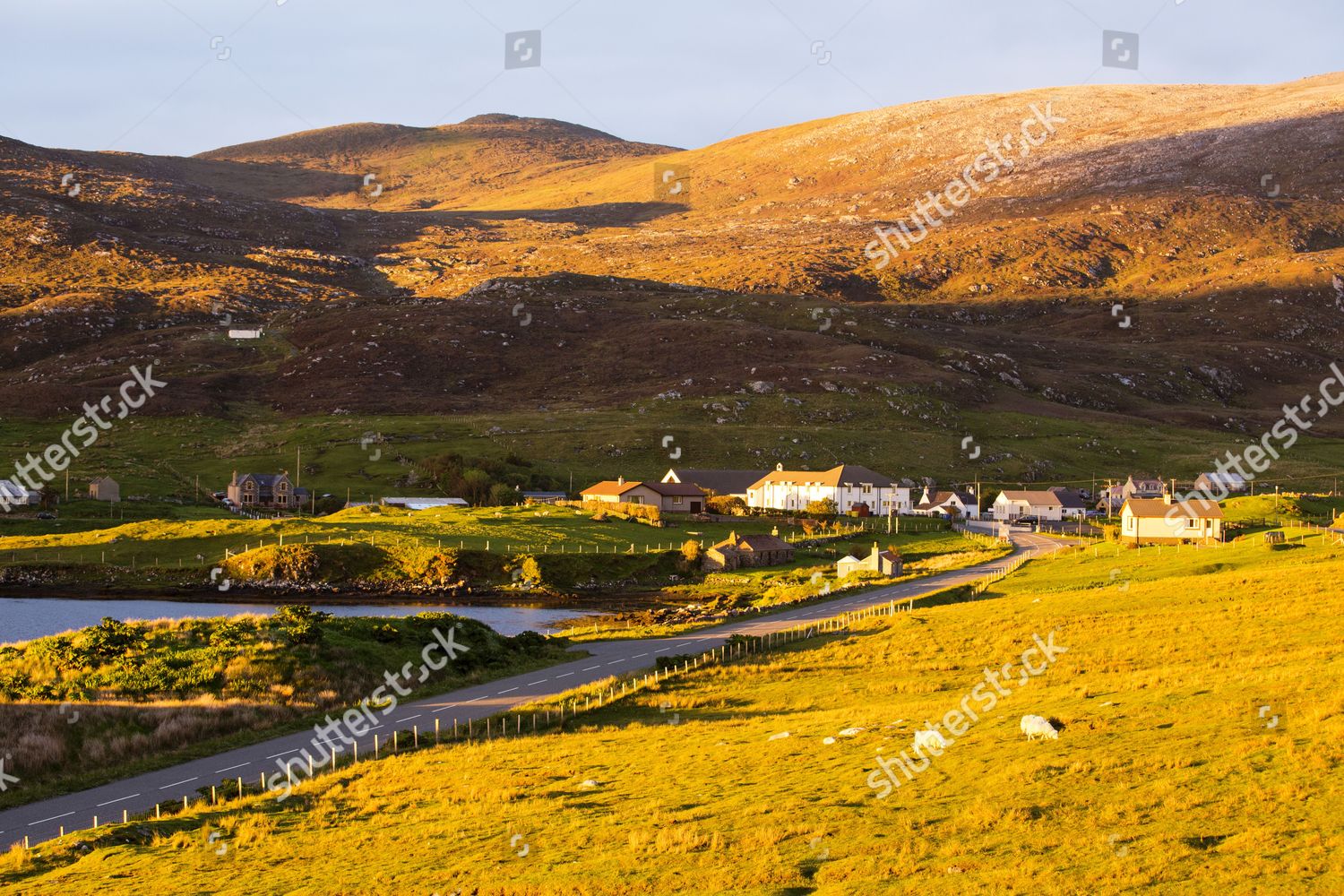 Row Houses Leverburgh Isle Harris Outer Editorial Stock Photo - Stock ...