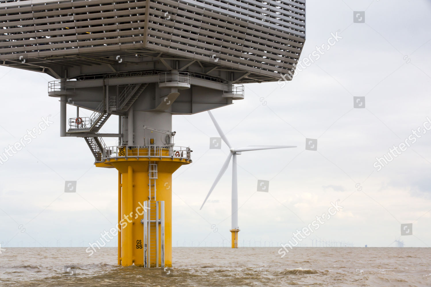 Gunfleet Sands Offshore Wind Farm Including Editorial Stock Photo ...