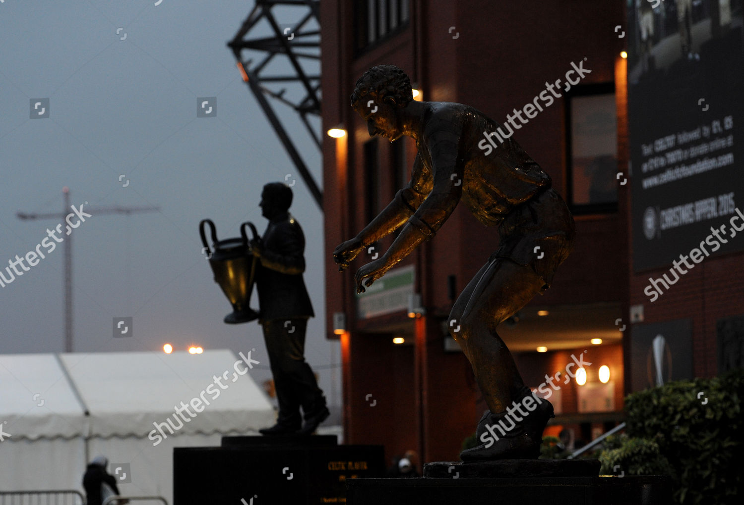 Statues Jimmy Johnstone Jock Stein Outside Editorial Stock Photo ...